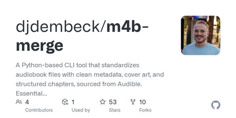 Github Djdembeckm4b Merge A Python Based Cli Tool That Standardizes