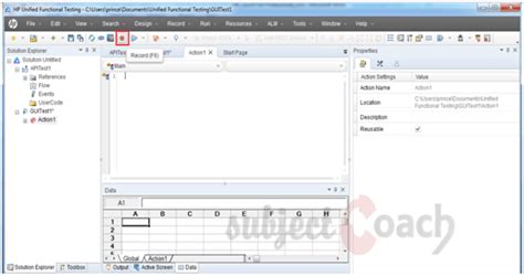 test recording and playback with qtp quick test professional the