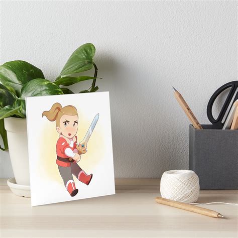 She Ra Adora Chibi Art Board Print For Sale By Applesartt Redbubble