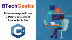 Remove Element From Set C Different Ways To Erase Delete An Element From A Set In C