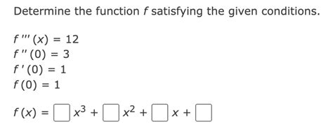 determine the function f ﻿satisfying the given