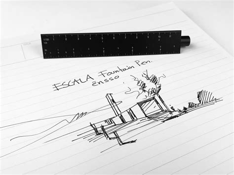 Escala Is A Scale Ruler Pen By Ensso With Imperial And Metric Scales