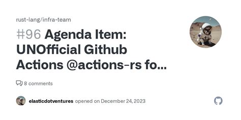 Official Setup Rust Github Action Rrust