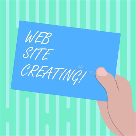 Word Writing Text Web Site Creating Business Concept For Create Site Layout Content Production