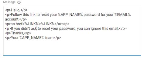 Is It Possible To Customise Firebase Email Templates Stack Overflow