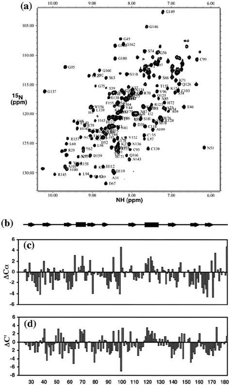 Summary Of The Nmr Data For Assignments And Secondary Structure Download Scientific Diagram