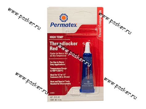 Купить Клей фиксатор резьбы PERMATEX красный сильной фиксации ...