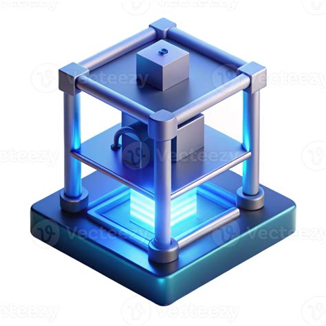 Magnificent Abstract A 3d Printer Creating A Complex Object Layer By Layer Illuminated By A