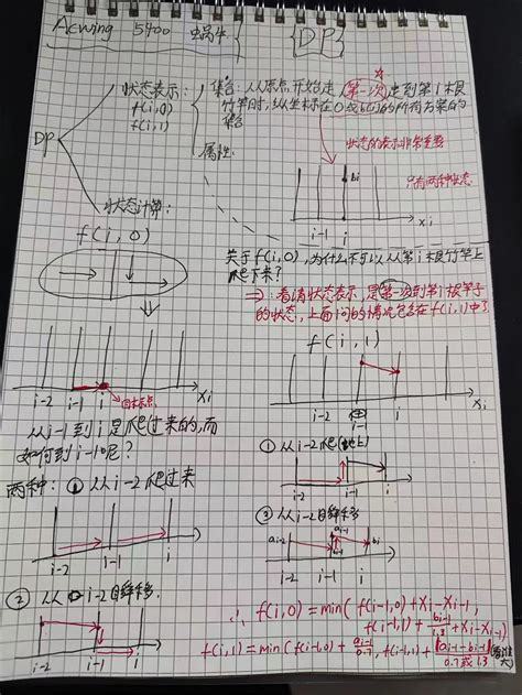acwing 5400 蜗牛 dp 状态表示的重要性 acwing