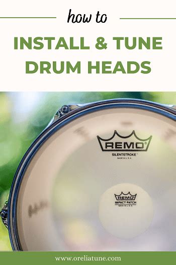How To Install Tune Drum Heads Orelia Tune