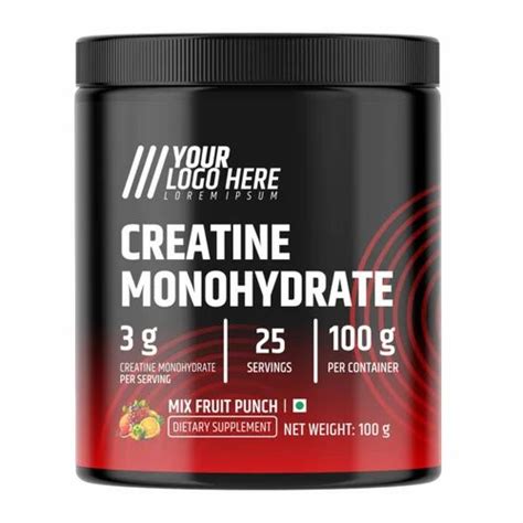 Creatine Monohydrate Dietary Mix Fruit Punch Flavor Creatine (100 g, MIX FRUIT) at best price in ...