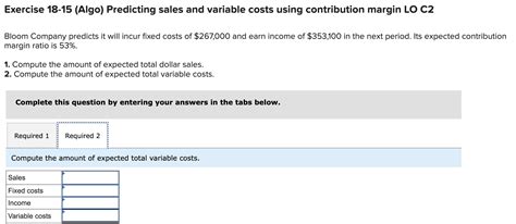 solved exercise 18 15 algo predicting sales and variable