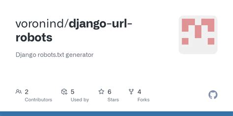 github voronind django url robots django robots txt generator
