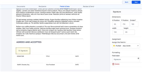 creating sending and monitoring signature requests with s docs e
