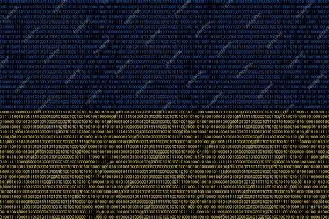 premium photo matrix binary code of zeros and ones in ukraine flag