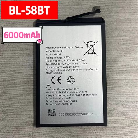 Original New Mah Bl Bt Battery For Tecno Lc Spark Air Ke Pouvoir Pro Power Lc