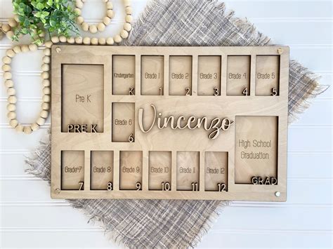 Personalized Pre K To Graduation School Picture Framegrade School