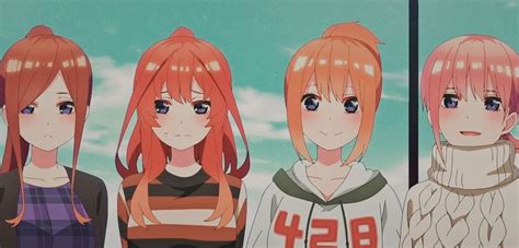 Nakano Sisters Anime Go Toubun No Hanayome Quintuplets