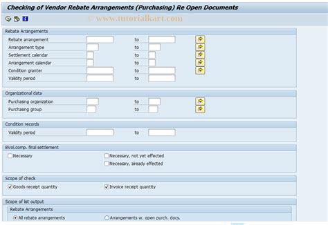 MEBB SAP Tcode Check Open Documents Vendor Reb Arrs