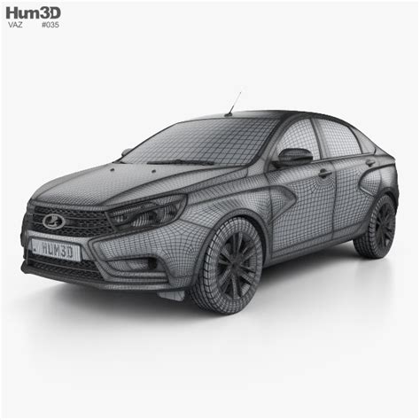 VAZ Lada Vesta (GFL) 2017 3D 모델 - 다운로드 Sedan on 3DModels.org
