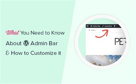 What Everybody Ought To Know About The Wordpress Admin Bar