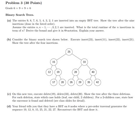 Solved Problem 3 (30 Points) Grade 6+9+9+6 Binary Search | Chegg.com