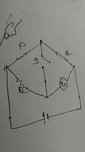 In The Circuit Shown P R The Reading Of Galvanometer Is Same With Switc