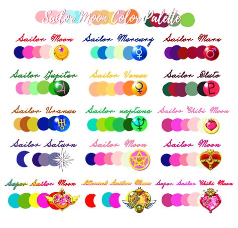 Sailor Moon Color Palette Color Palette Challenge Color 51 Off