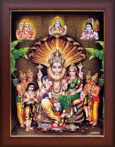 Garuda Photos Lakshmi Narasimha Swamy Photos Sri Laxmi Lord God Desertcart Antigua And Barbuda