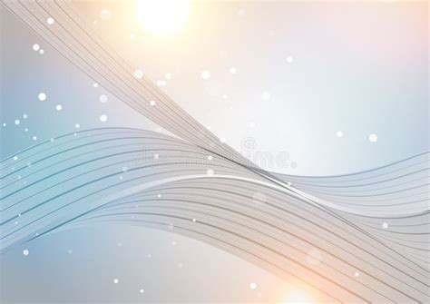 Abstract Soft Background With Striped Curve Element Stock Illustration