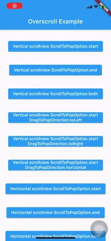 A Flutter Widget For Scrollview Pop When Overscroll Like Instagram