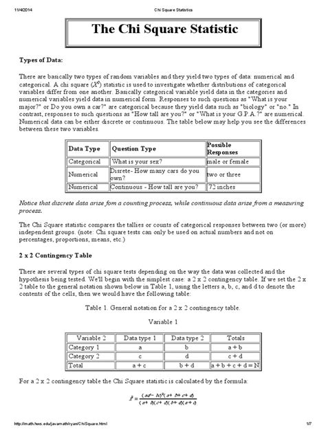 Chi Square Statistics Pdf Statistical Significance Chi Squared Distribution