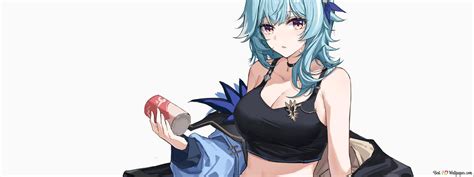 Hot Anime Girl Eula Genshin Impact K Wallpaper Download