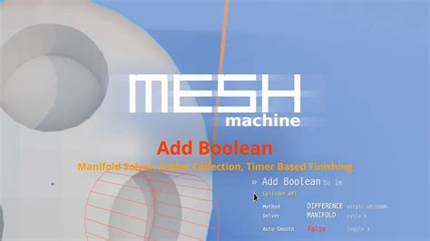 Meshmachine 0 19 Add Boolean Youtube