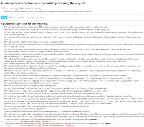 6 razor pages use secret in ef core connection string microsoft qanda