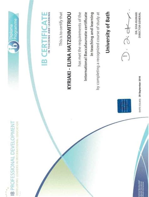 Ibdp Certificate Pdf