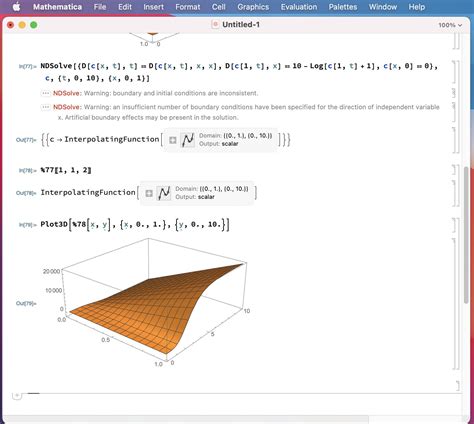 Finite Element Method 1d Nonlinear Diffusion Equation With Ndsolve Graphs Mathematica Stack