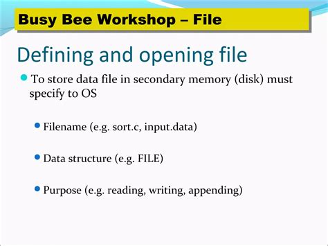 File Handling C Programming Language Ppt