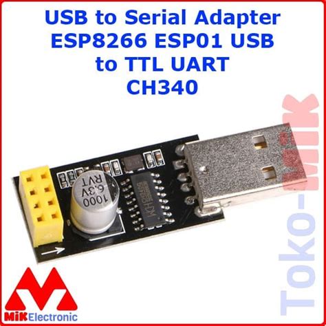 jual usb to serial adapter esp8266 esp01 esp01s usb to ttl uart ch340