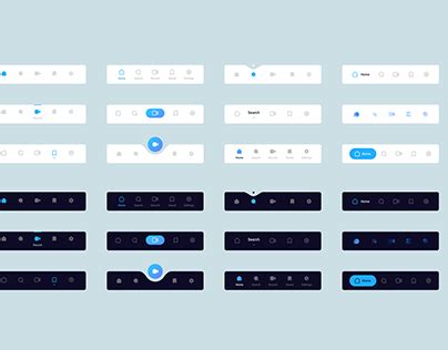 Nav Tab Ui Behance