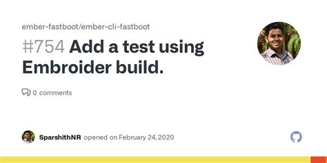 Add A Test Using Embroider Build · Issue 754 · Ember Fastbootember