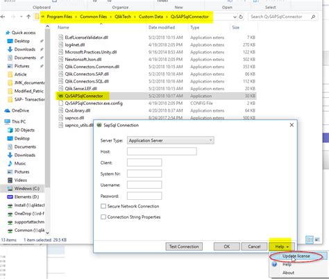 activating and updating the qlik sap connector lic qlik community
