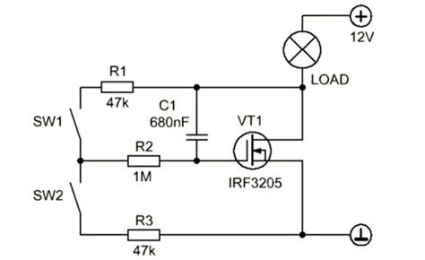 Mosfet Voltage Regulator Adjustable With Push Button
