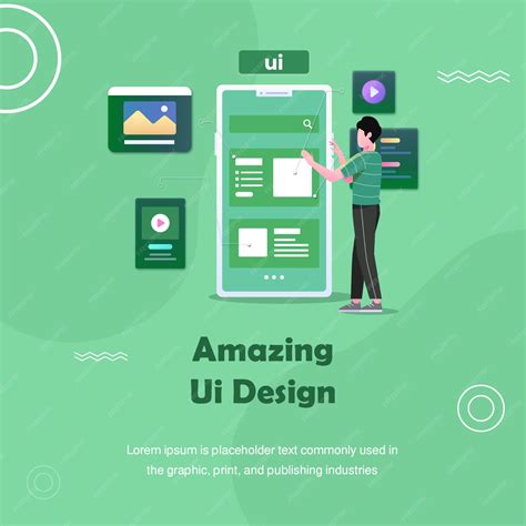 premium vector ui design for smartphone elements collection