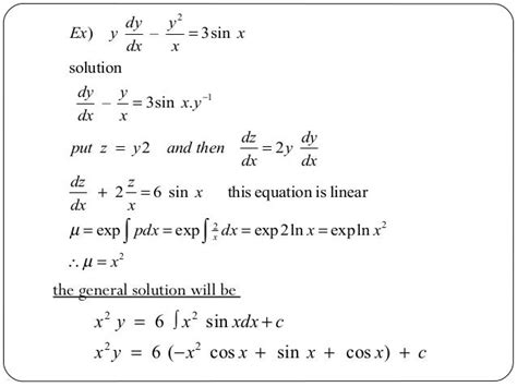 First Order Ode With Its Application