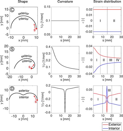 Representation In Cartesian Coordinates Of The Three Different Curved Download Scientific