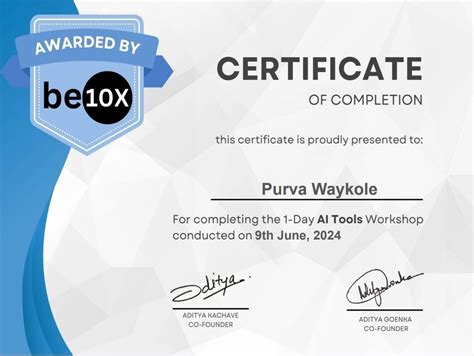 Purva Waykole On Linkedin Artificialintelligence Ai Be10x Workshop Continuouslearning