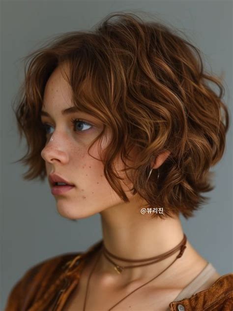 여자 짧은 단발 히피펌 쉬운 손질 꿀팁 뷰리진