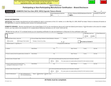 Form Ctp 122b Schedule B Download Fillable Pdf Or Fill Online Participating Or Non Participating