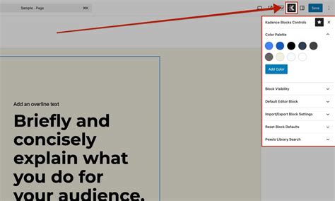 The Kadence Block Controls Kadence WP Documentation